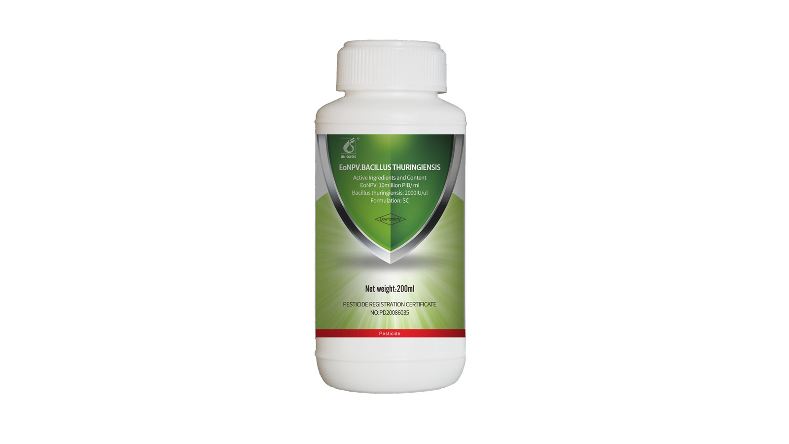10 Million PIB/mL EoNPV 2000IU/uL Bt for long-term control of tea ...